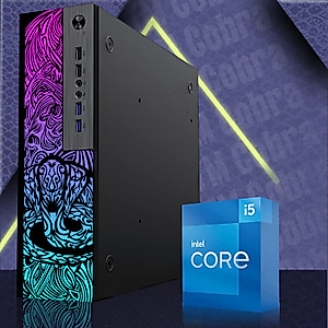 Gaming PC Computer, TechMagnet Cobra, Intel i5 12th Gen, GT 1030, 16GB RAM, 256GB SSD, 2TB HDD, 27 Inch 165Hz LED Gaming Monitor, RGB Peripherals, Webcam, Win 11 (Renewed)