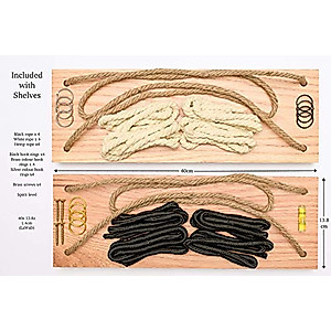 Addikts Hanging Shelves – Set of 2 Floating Wooden Shelves – Natural Oak Triangle Shelf – Indoor Plant Shelf – Unique Wall Décor for Bedroom, Bathroom or Kitchen – Minimalist and Modern Design