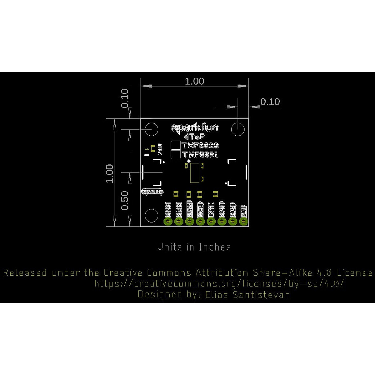 SparkFun Qwiic dToF Imager - TMF8821-5000mm Detection Range - 3x3-4x4-3x6 multizone Output Data - Very Wide dynamically Adjustable Field of View - VCSEL - TDC - histogram Technology - LDAF