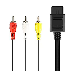 NOVEMS Gamecube Power Supply, Gamecube Power Cord, Gamecube AV Cable & AC Power Adapter Set, Compatible with Nintendo Gamecube NGC System