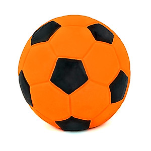 CHIWAVA 3PCS 2.7'' Squeak Latex Dog Toy Football Chew Fetch Throw Ball for Medium Dogs Interactive Play