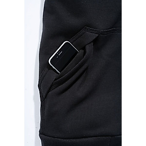 Carhartt mens Rd Rockland Sherpa Lined (Big & Tall) Hooded Sweatshirt, Black, Large Tall US