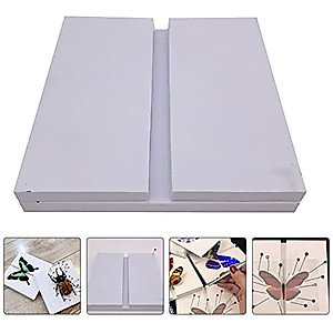 Baluue 2 Pack Insect Pinning Board Specimen Display Panel Insect Specimen Board Specimen Spreading Board Butterfly Spreading Wings