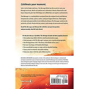 The Message Deluxe Gift Bible, Large Print (Leather-Look, Midnight Journey): The Bible in Contemporary Language