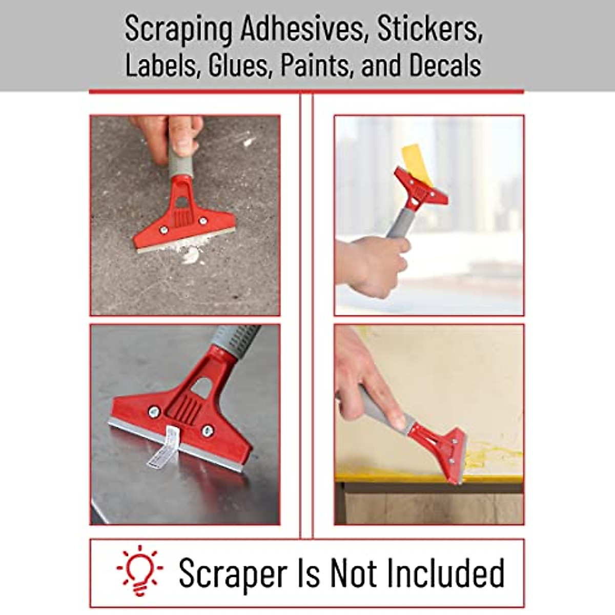 Bates- Replacement Scraper Blades, 4 Inch, 30 Pcs, Scraper Blades, Floor Scrapper Blade, Replacement Razor Blades, Carbon Steel Razor Blades, Paint Scraper Blades, 4 Inch Scraper Blades