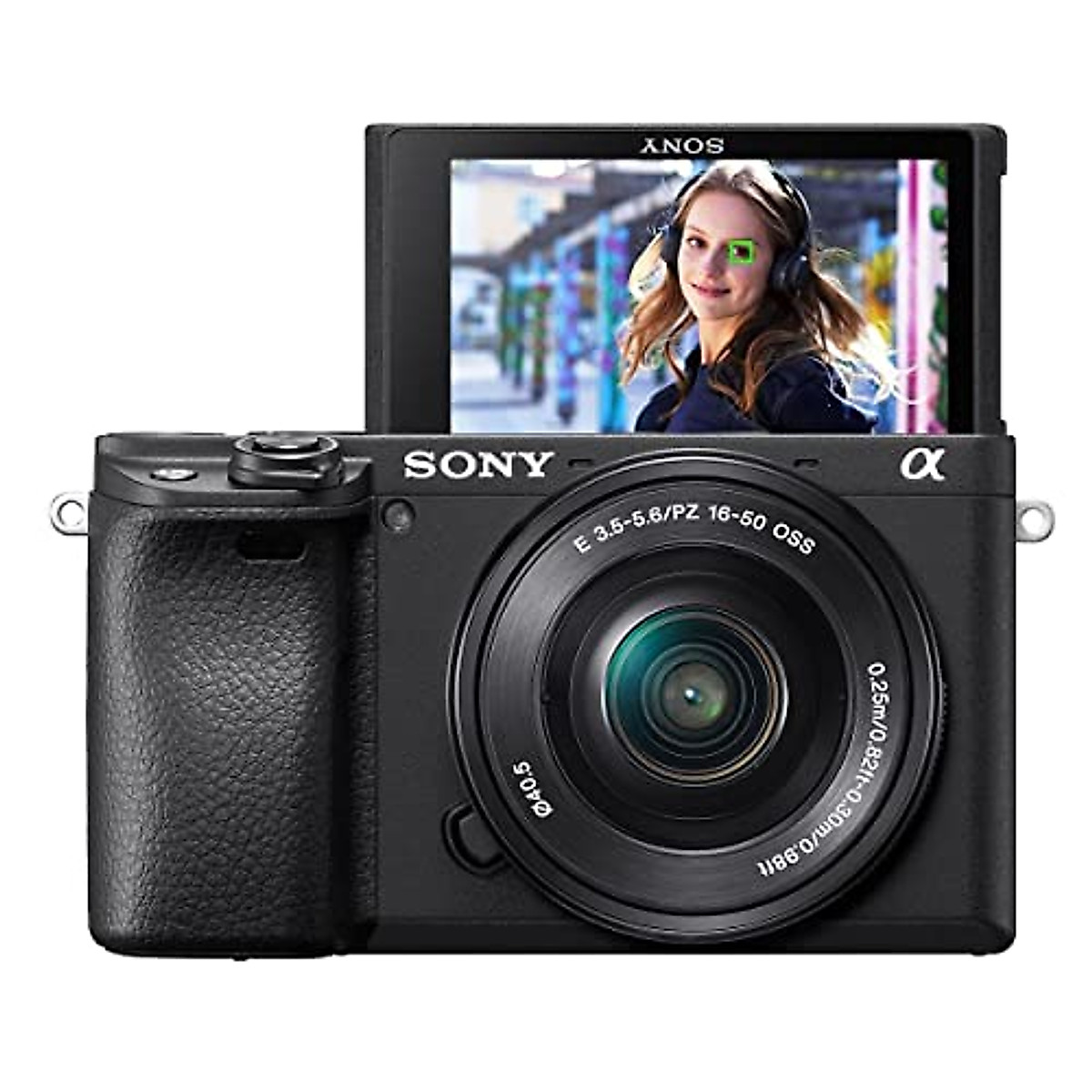 Sony Alpha a6400 24.2MP Mirrorless Digital Camera with 16-50mm f/3.5-5.6 OSS Lens - Bundle with Camera Case, 32GB SDHC Card, 40.5mm Filter Kit, Cleaning Kit, Card Reader, Memory Wallet, Mac Software