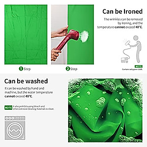 Neewer 10x20 ft/3x6 Meters Photography Backdrop Background, Green Chromakey Muslin Background Screen for Photo Video Studio, Zoom, YouTube, Gaming (Background Only)