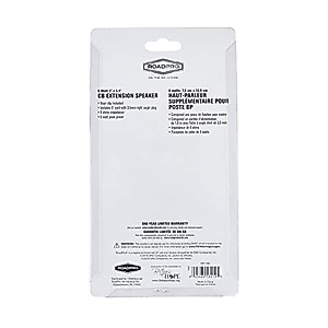 RoadPro RP-160 6 Watt Visor Mount Twin CB Extension Speaker, Black, 3 Inch x 5-1/2 Inch