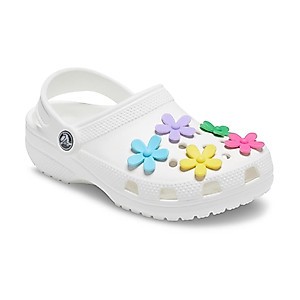 Crocs Unisex-Adult Jibbitz Shoe Spirit Girls Multi Pack, Charms for Teens, Flower Power, 5 Pack