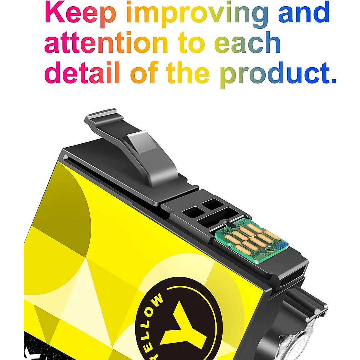 Uniwork Remanufactured Ink Cartridge Replacement for Epson 802XL 802 T802XL T802 use for Workforce Pro WF-4740 WF-4730 WF-4720 WF-4734 EC-4020 EC-4030 Printer (1 Cyan, 1 Magenta, 1 Yellow, 3 Pack)