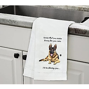 German Shepherd Kitchen Towel - Soft Highly Absorbent - German Shepherd Gifts - Dish Towels for Washing Dishes - Tea Towels - Reusable - Quick Drying - 100% Natural Cotton - Towels For Pet Lovers