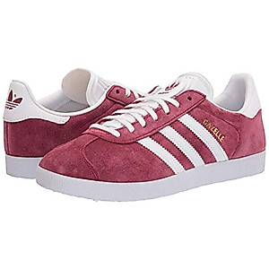 adidas Originals mens Gazelle Shoes Collegiate Burgundy/White/Gold Metallic 11