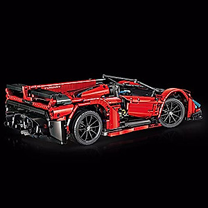 NC Building Blocks Car Technique Building Blocks and Engineering Toy, Brick Construction Toy, Adult Collectible Model Cars Kits to Build, 1:12 Scale Blocks Racing Car Model 2615 Pieces (QL0013)