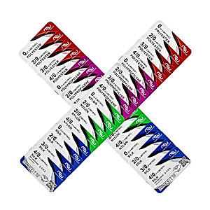 Mixed Sterile Sutures Thread with Needle 32PK (0, 2-0, 3-0, 4-0) Non-Absorbable - Surgical Emergency Practice, Medical, Nursing, EMT, PA, Dental, Veterinary Student's Hospital Training Kit, Taxidermy