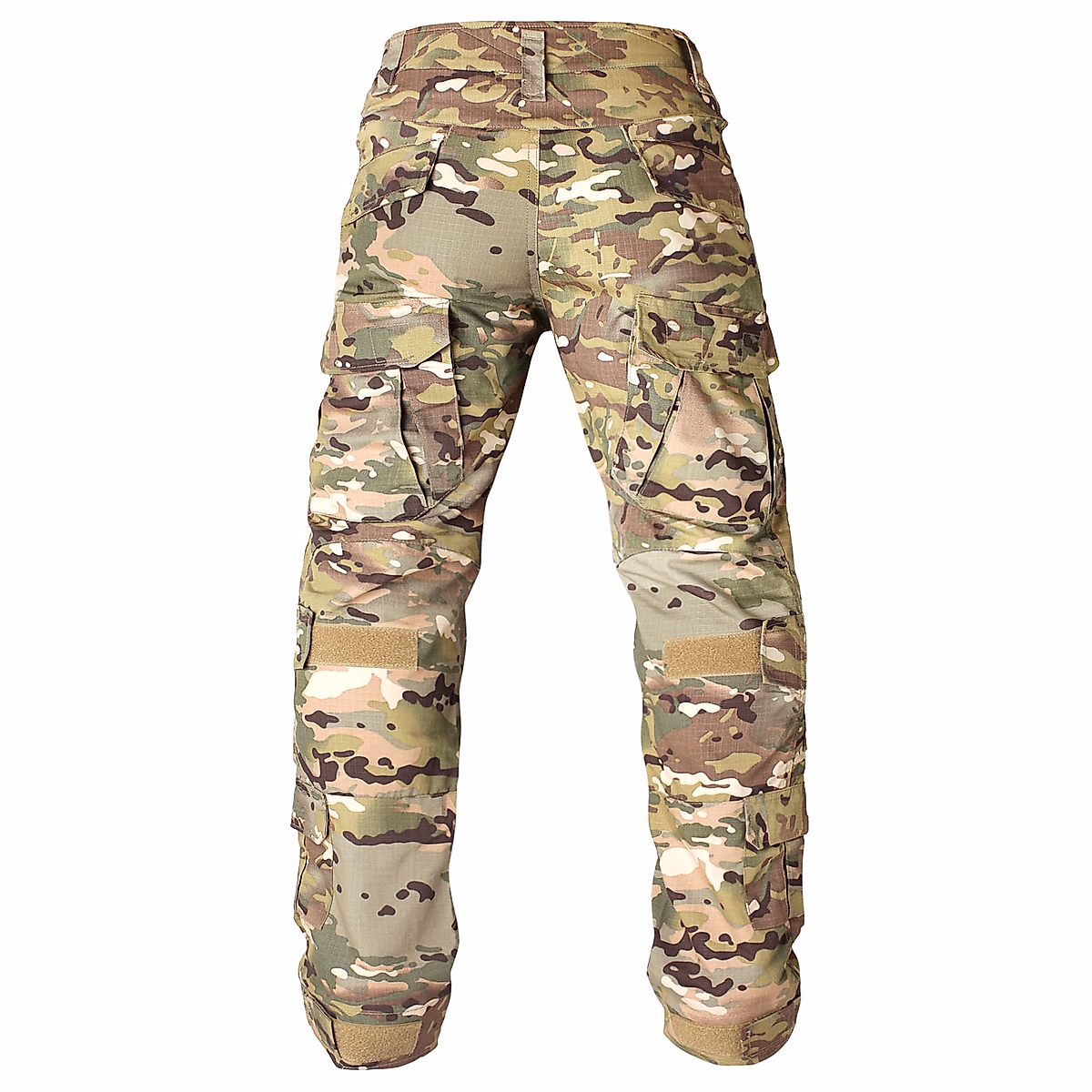 OCANXUE Tactical Pants Camo Cargo Pants for Men Outdoor Hiking Pants Ripstop Work Pants Multi Pocket Pants No Belt No Knee Pads CP Camo 38