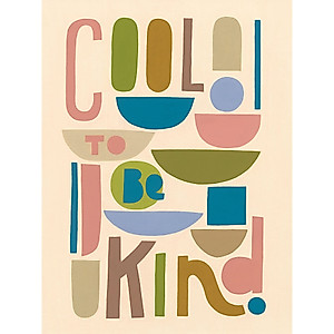 Dimensions PaintWorks 73-91859 Cool to be Kind Paint by Number Kit for Adults and Kids, 9" x 12", Multicolor, 12pcs