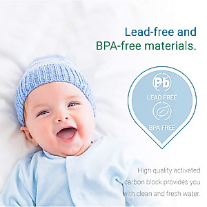 EcoAqua WF1CB Refrigerator water Filter, Replacement for WF1CB, WFCB®, RG100, WF284, NGRG2000, 469910, 9910, Pack of 3