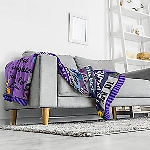 Daughter in Law Gifts Throw Blankets 60" X 50" - Gifts for Daughter In Law - Daughter in Law Gift Ideas - Mothers Day Birthday Gifts from Daughter in Law - Bonus Daughter Gifts - Blanket for Sofa