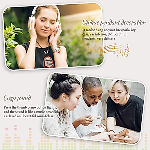 Yeshone 2 Sets Mini Kalimba 8 Key Thumb Piano Christmas Gift Sets for Kids Adults Beginners, Mini Finger Thumb Piano Finger Harp Adults Beginners Small Handheld Instrument