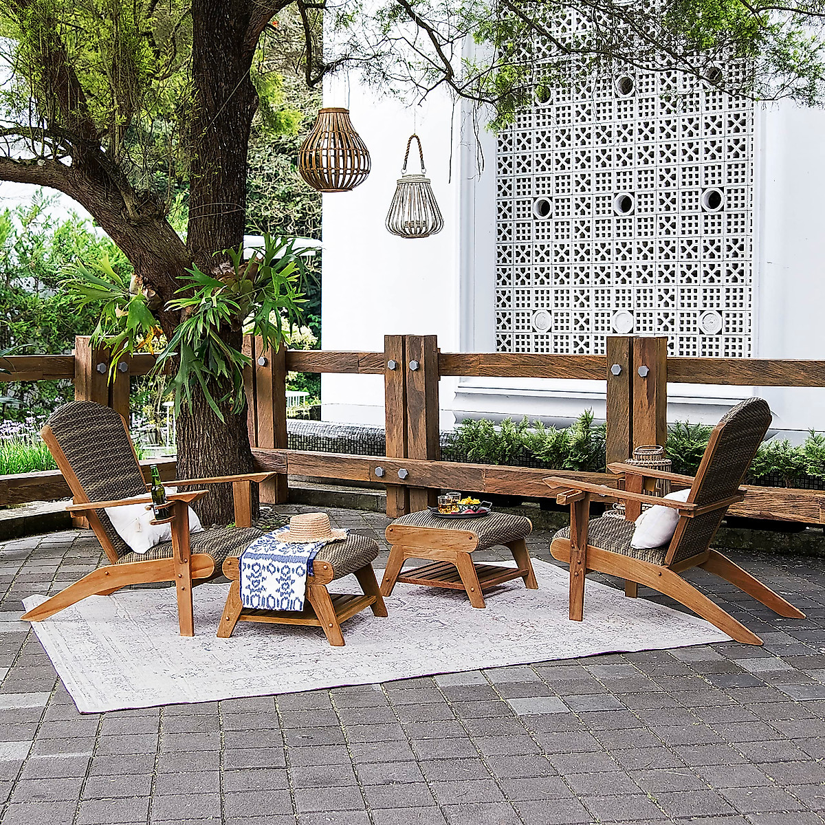 Cambridge Casual Auburn Upholstered Outdoor Ottoman