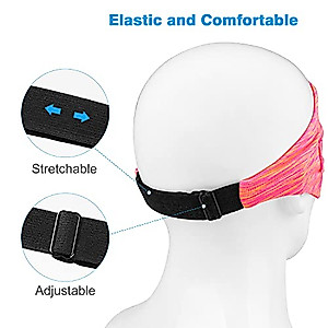 AIXOTO VR Accessories Eye Masks Face Cover Breathable Adjustable Elastic Belt Design Absorb Sweat Band VR Workout for Oculus/Mate Quest 2/Oculus Rifts 2/HTC Vive Pro 2/Oculus Go Quest 2 (2pcs)