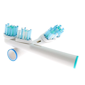 Replacement Brush Heads Compatible with Oral B- Double Clean Design, Double Clean Brush Heads, Compatible with Braun Oral-B Dual Clean Electric Toothbrush - Pack of 4