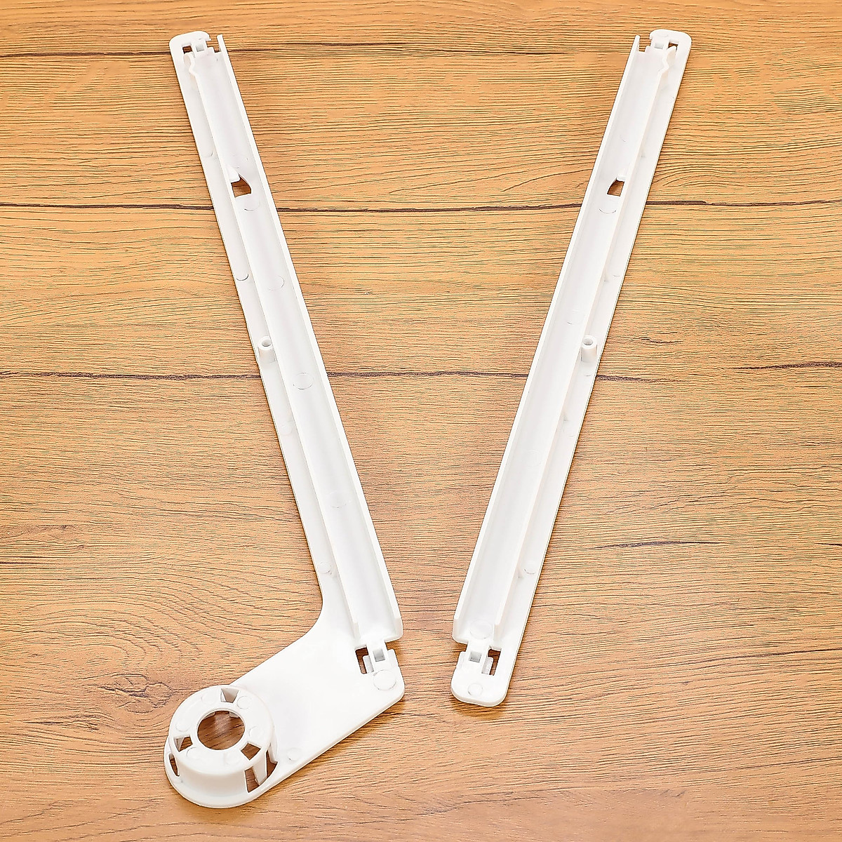 HECASA Refrigerator Slide Rail Sets Compatible with Frigidaire Kenmore Refrigerator Replacement for 240349701 240356501 Side-By-Side Refrigerator Slide Rail White ABS Plastic Meat Pan Hanger