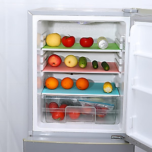 8pcs Refrigerator Liners Mats , Refrigerator Mats for Glass Shelves, Washable Mats Covers Pads, Fridge Shelf Liners Covers Pads for Freezer Glass Shelf Wire Shelving Cupboard Cabinet Drawers.