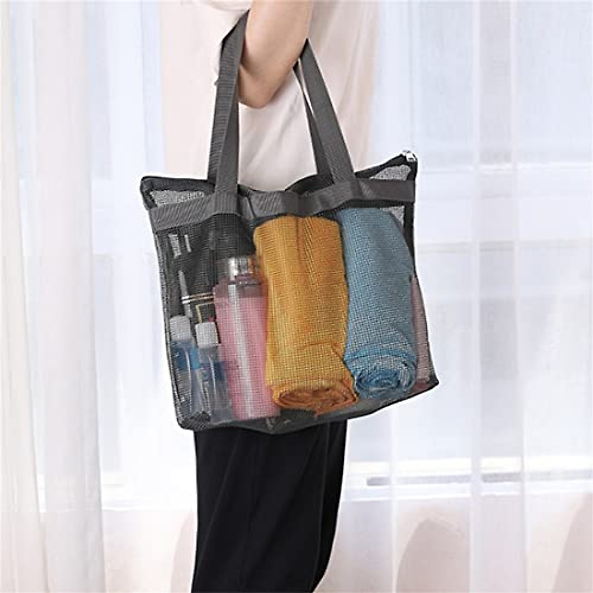 Shower Mesh Tote Mesh Shower Shower Mesh Shower Caddy Hanging of Portable for Dorm Essentials Gym Swimming Pools Travel Size Toiletries Bathroom Organizer