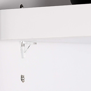 125 Pieces 5 mm Clear Plastic Shelf Support Pegs Holder for Cabinet Furniture Shelf Pin Bookshelf Bracket Easy to Install Nail