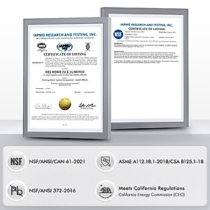 KES Black Bathroom Faucet 4 Inch Centerset Bathroom Sink Faucet with Bathroom Sink Stopper NO Overflow, SUS304 Stainless Steel, Lead-Free NSF Certified, L4150LF-BK-C2