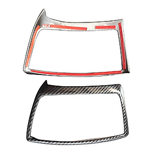 ruihe 4pcs Carbon Fiber Color Air Conditioning Dashboard Vent Cover Fit for Ford Ranger Accessories 2015 2016 2017 2018 2019 2020 2021ABS