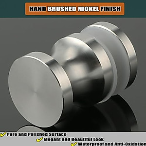 Alise Shower Glass Door Handle,Sliding Shower Doors Knob,One Sided Pull Hardware Replacement Parts for Bathroom Glass Doors,L9000-LS Solid SUS304 Stainless Steel Brushed Nickel