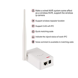 Tonton WiFi Range Extender for Wireless Security Camera System, NVR and IP Camera(Power Supply Included)