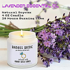 Badass Bride Candle, Bridal Gifts, Lavender Soy Candle, Bride, Bachelorette Gift for Her, Bride, Women, Engagement, Wedding Gifts, Bridal Shower Gifts for Wedding Day, Bachelorette Party