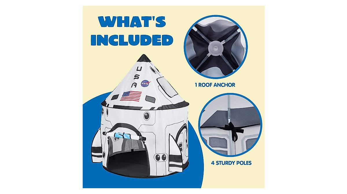 JOYIN Rocket Ship Play Tent – Indoor & Outdoor Fun