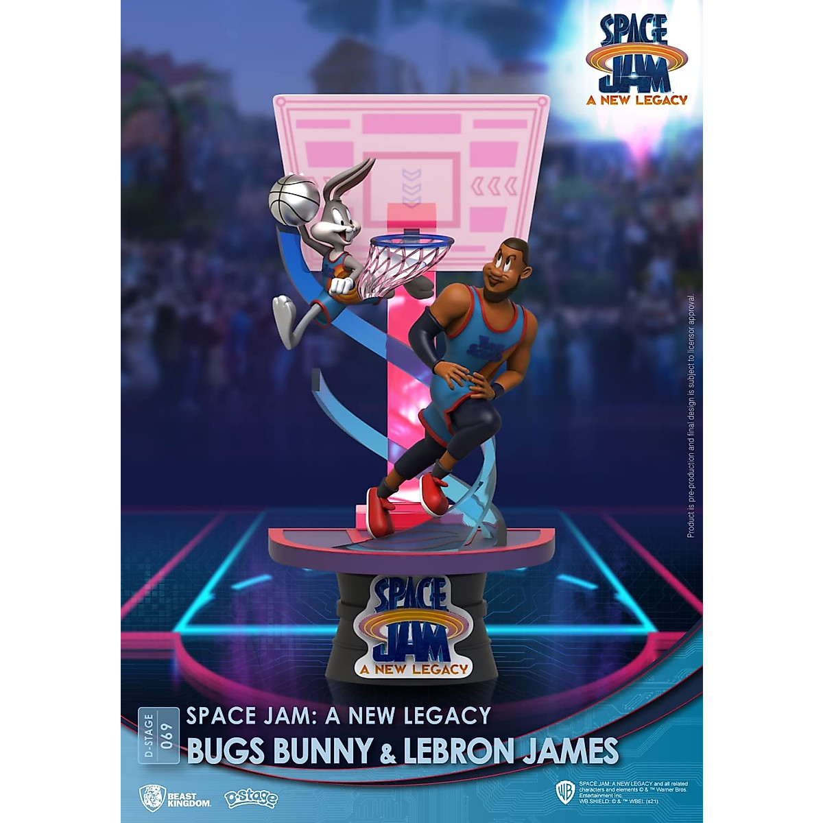 Beast Kingdom-DS-069-CB-SPACE JAM: A New Legacy-Bugs Bunny & Lebron James Close Box Figure