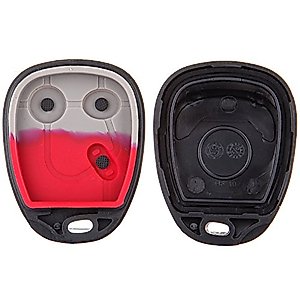 SCITOO Keyless Entry Option with Keyless SHELL Replacement for 3 Buttons 2003-2007 for Cadillac for Chevy for GMC for Hummer for Pontiac for Saturn 2PCS FCC 10377295