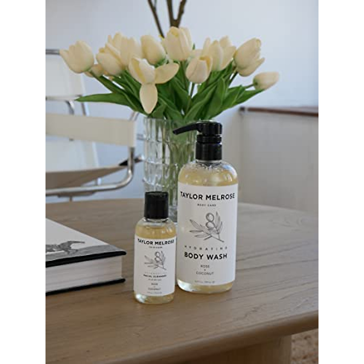 Taylor Melrose Hydrating Body Wash - Genderless Liquid Soap - Shea Butter, Pro-Vitamin B5-16.9 FL Oz (400 ml)