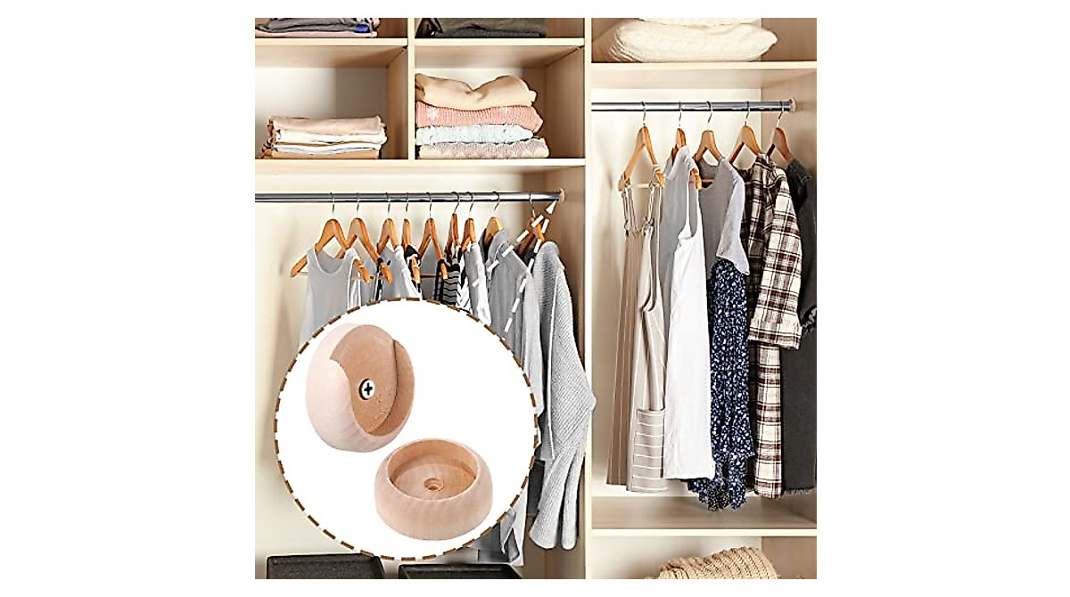 Closet Pole Socket Holders - 20 Sets for Easy Installation