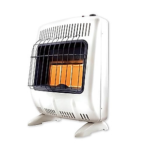 Mr. Heater MHVFRD20LPT 18,000 BTU Vent Free Radiant Propane Heater For Cold Rooms, Additions, Sun Rooms & Cabins - White