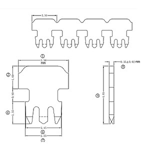 W-NECTOUN Cat5e RJ45 Connectors,100-PACK Cat5 Ends/Cat 5 Connector/Cat 5e RJ45 Modular Plugs(3-Prong Gold Plated 15μ),UTP Network Plug for Solid Strand Cable