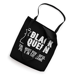 Black Queen Most Powerful Chess African American Women Gift Tote Bag