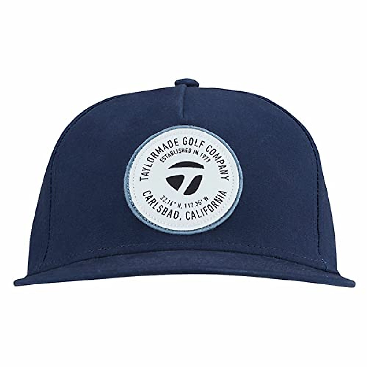 TaylorMade Golf 5 Panel Flatbill Hat Navy