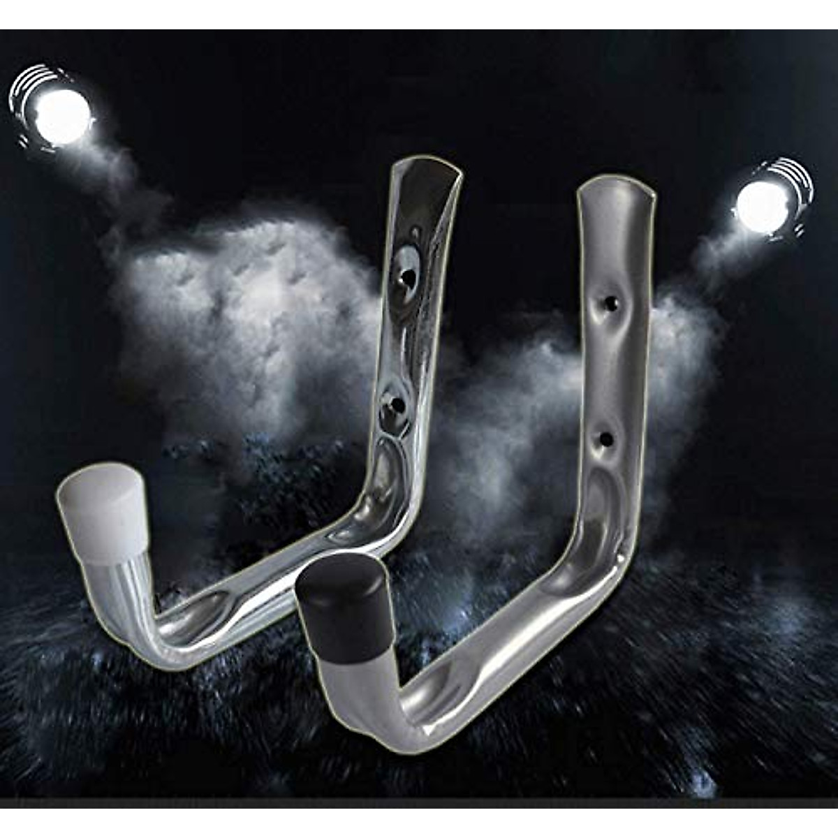 4 PCS Garage Storage Utility Hook Heavy Duty Wall Mounted Storage Hanger Perfect Garage Organizer for Ladders Folding Chairs Surf Boards Fishing Poles Garden Tools Swimming Tools