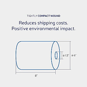 EZbrnd P1H600L EZ-Pull Premium 1-Ply Roll Paper Hand Towel, FSC Certified Recycled, White, 600' Length, Universal 8" X 1.5" Core, Pack of 6