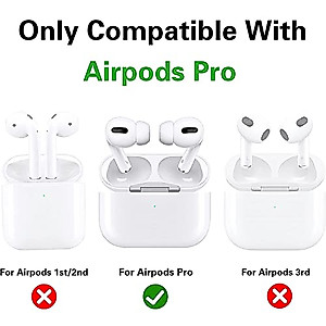 Cute Kawaii AirPod Pro Case with Shell Pearl Keychain Love Heart Cat Design Silicone TPU Cover Compatible with AirPods Pro Case for Women and Girls