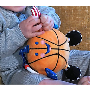 Baby Basketball | Ideal from Birth to 2 Years | Fantastic First Basketball | Play and Inspire Your Basketball Star | with Added Baby Sensory Features | LITTLE SPORT STAR Plush Toy Collection