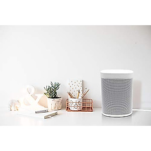 Vebner 19.5in Power Cord Compatible with Sonos One, Sonos One SL, Sonos Play-1 Speakers - Power Plug Cable (Short, White)