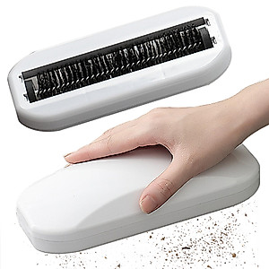 Carpet Brush,Hand Held Carpet Cleaner, Crumb Sweeper 2Pcs Handheld Rolling Ergonomic PP Bristle Nut Crumb Brush ABS Cleaning Crumber for Table Bed Sofa Carpet